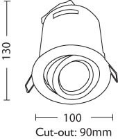 Aluminium Safety Heat Hood Gimbal Low Voltage Downlight Kit | Lighting Store Australia ...